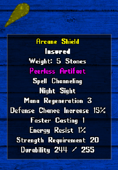 peerless:arcane_shield [UO Enigma Wiki]
